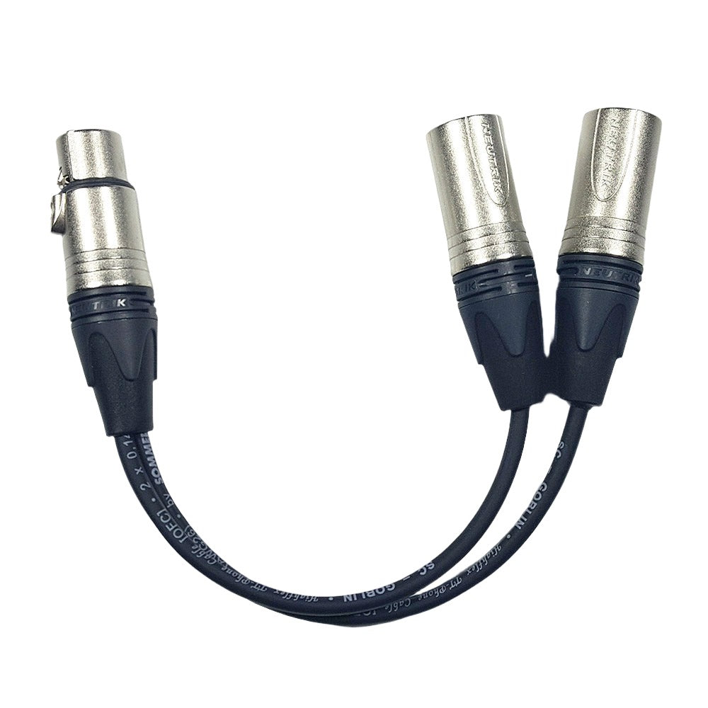 1 In 2 Out "Y" XLR Splitter Cables
