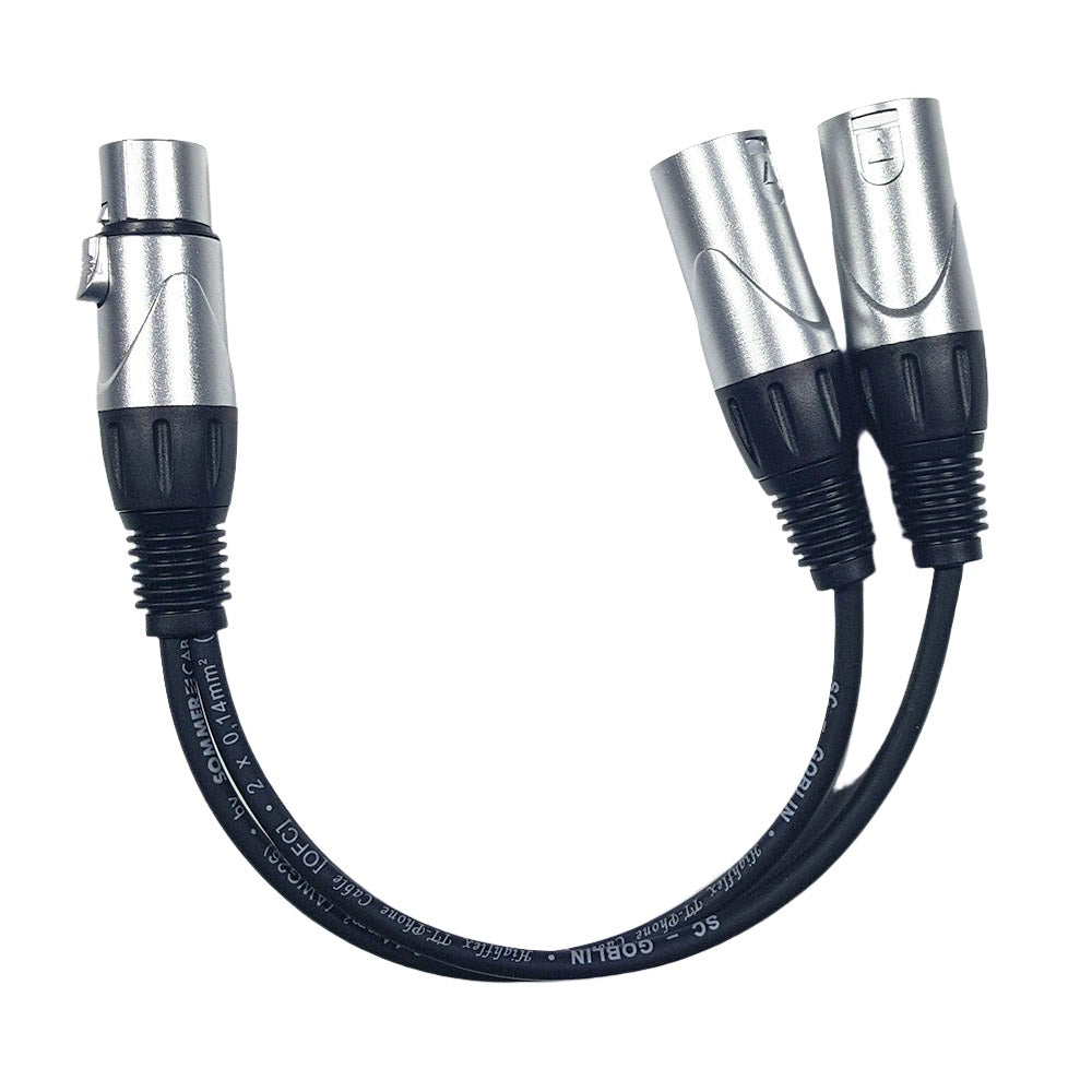 1 In 2 Out "Y" XLR Splitter Cables