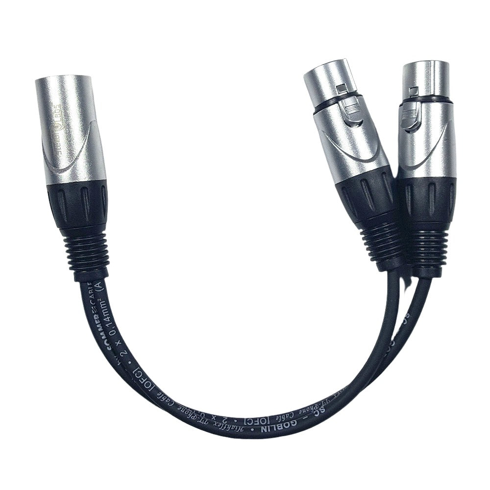 1 In 2 Out "Y" XLR Splitter Cables